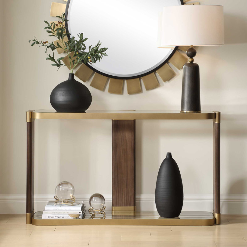 Uttermost Ryles Glass Console Table | Perigold